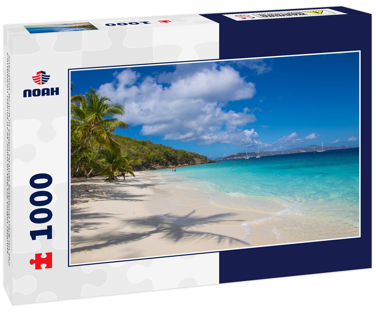 1000-piece-puzzle Solomon Beach in Virgin Islands National Park on the ...