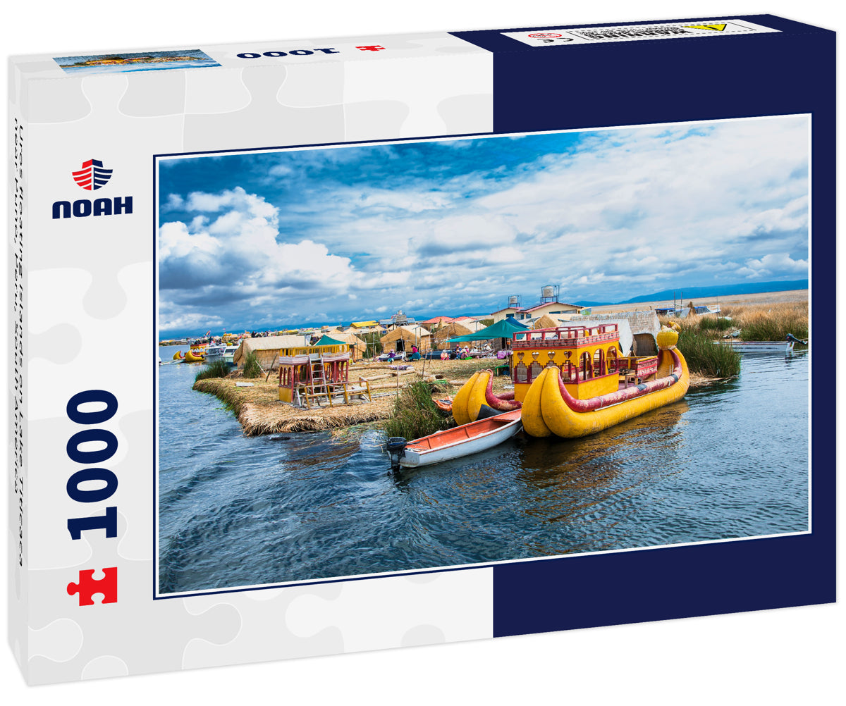 1000-piece-puzzle Uros floating islands on Lake Titicaca near Puno ...