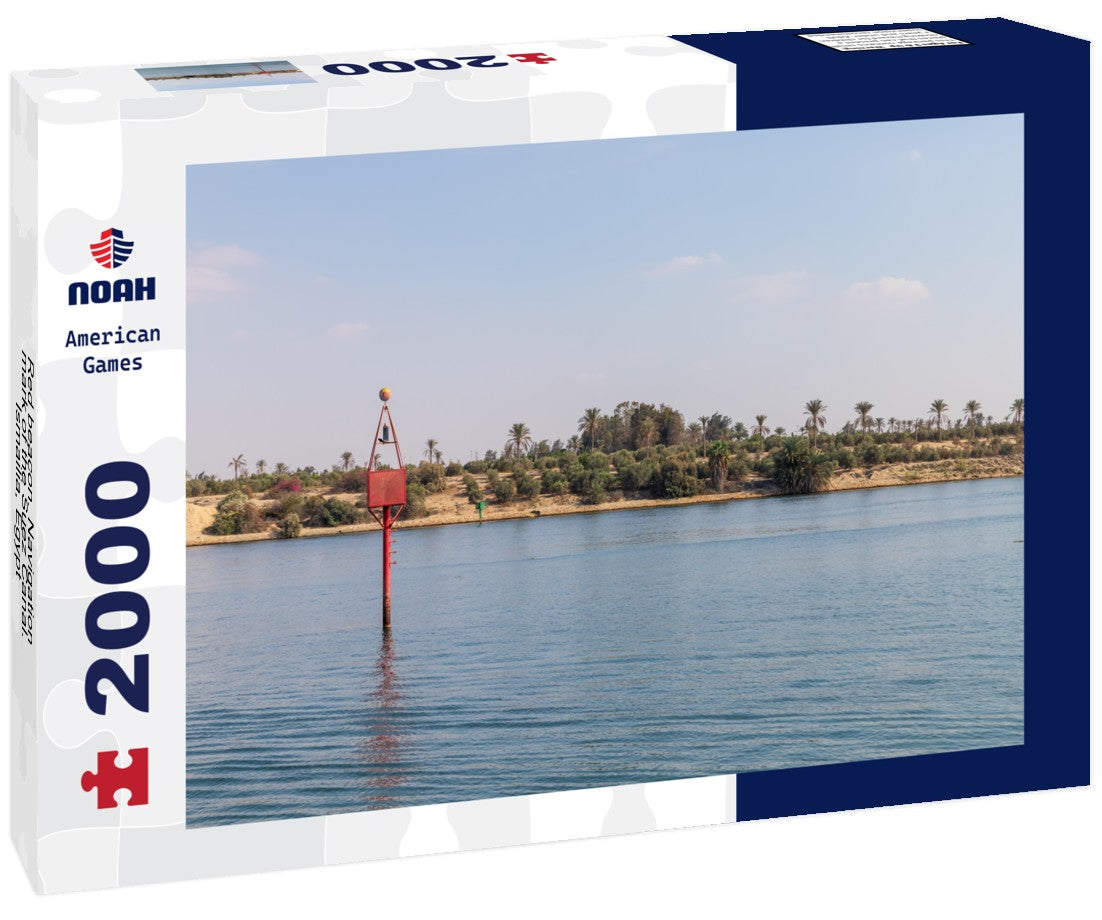 2000-piece-puzzle Noah Jigsaw Puzzle Red beacon. Navigation mark of the ...