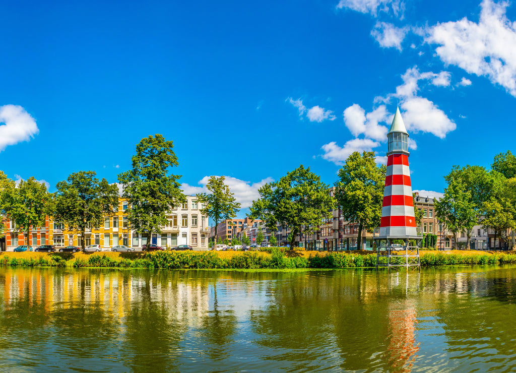 1000-piece-puzzle Lighthouse at the Valkenberg park at Breda ...