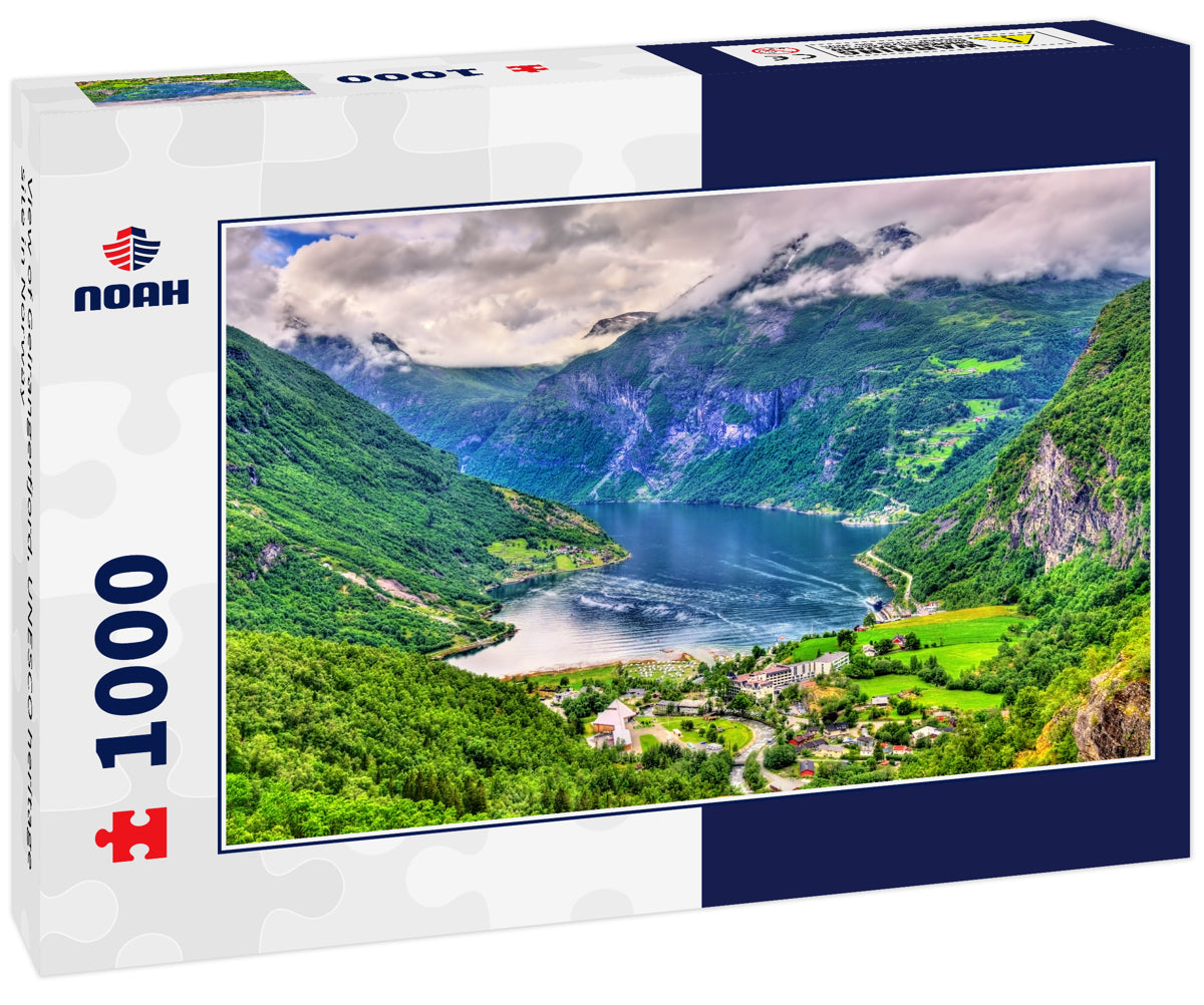 1000-piece-puzzle View of Geirangerfjord, UNESCO heritage site in ...